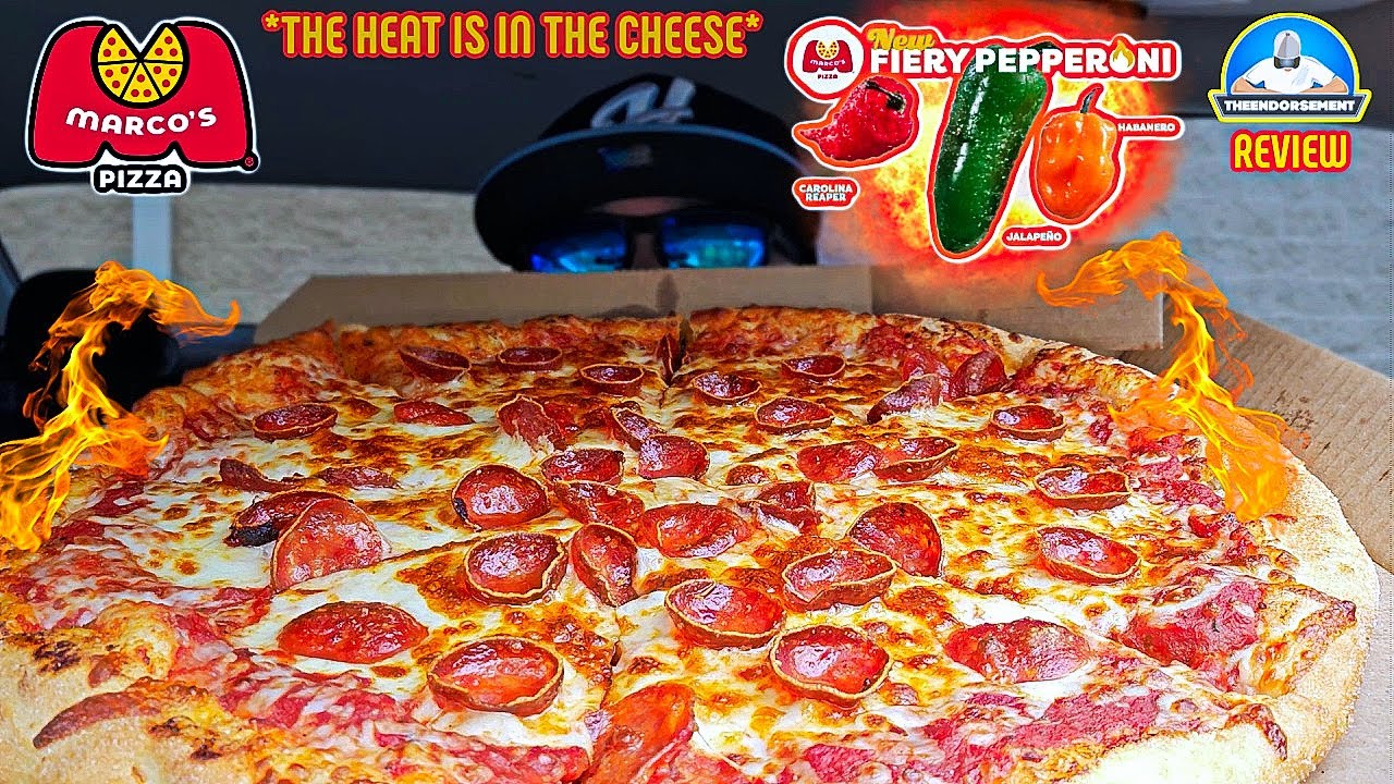 Marco's Pizza® Fiery Pepperoni Pizza Review! 🌶️🔥🍕 | Carolina Reaper ...