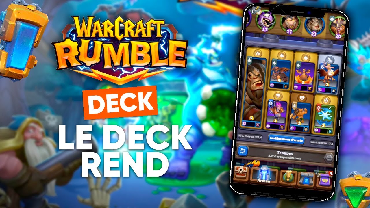 MON DECK LE PLUS FORT SUR WARCRAFT RUMBLE 3500+ PVP - DECK REND - YouTube