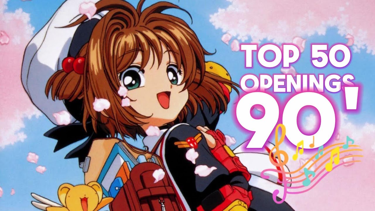 TOP 50 ANIME OPENINGS DE LOS 90s - YouTube