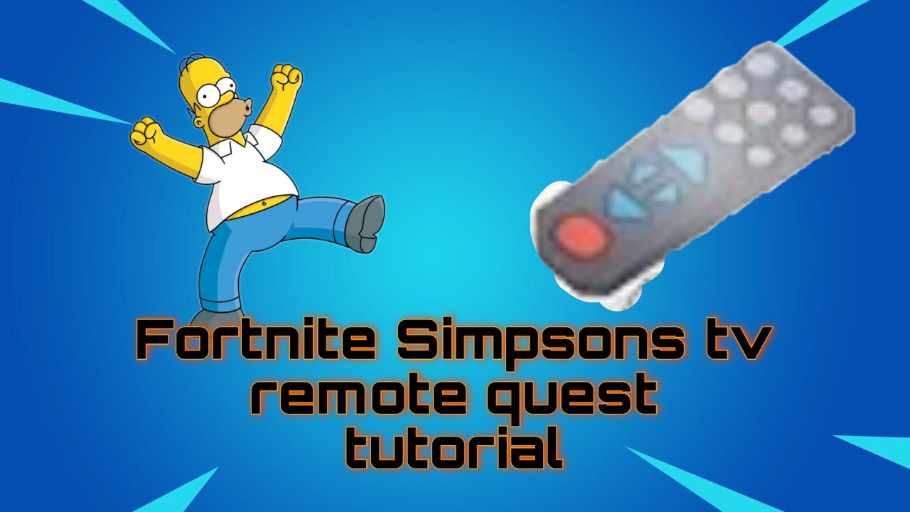 FORTNITE SIMPSONS TV REMOTE QUEST!🔥 #fortnite #gaming #simpsons # ...