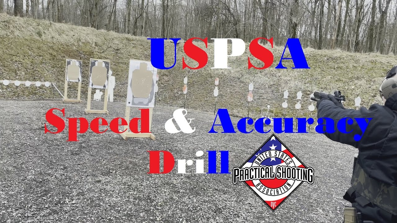USPSA Speed and Accuracy Pistol Shooting Drill – Distances at 9, 12 and ...