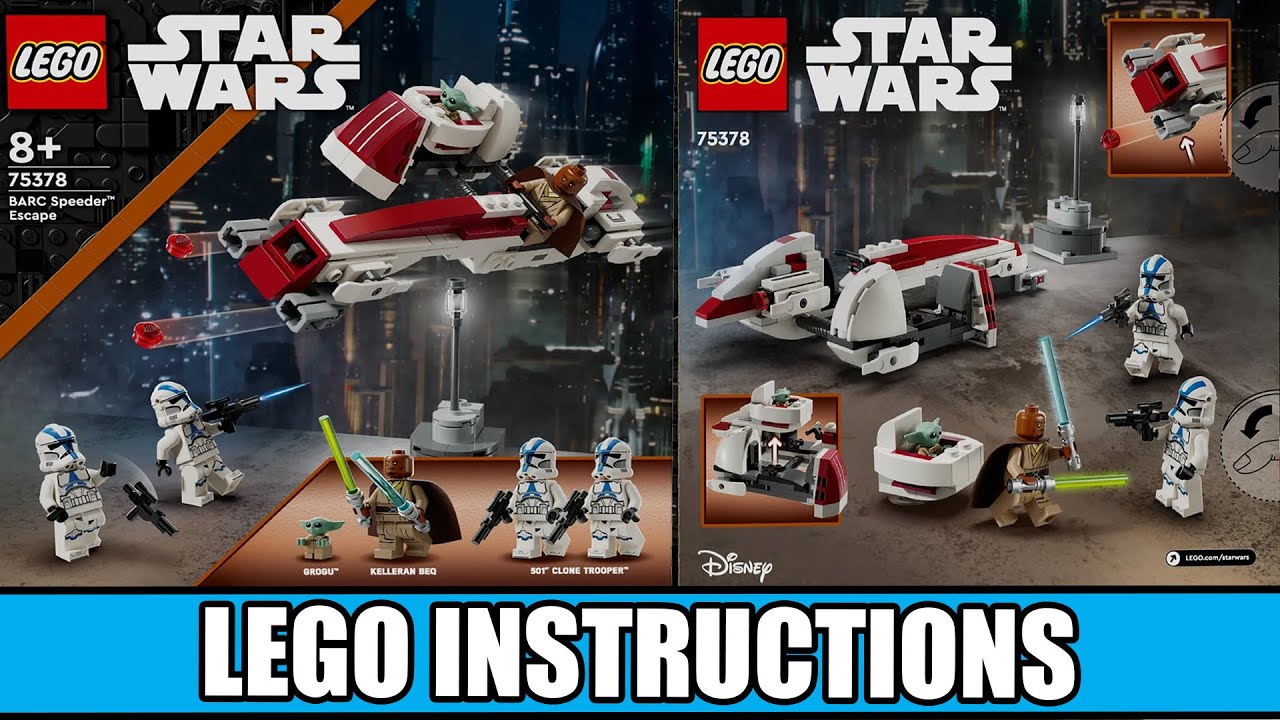 LEGO Instructions - Star Wars - The Mandalorian - 75378 - BARC Speeder ...