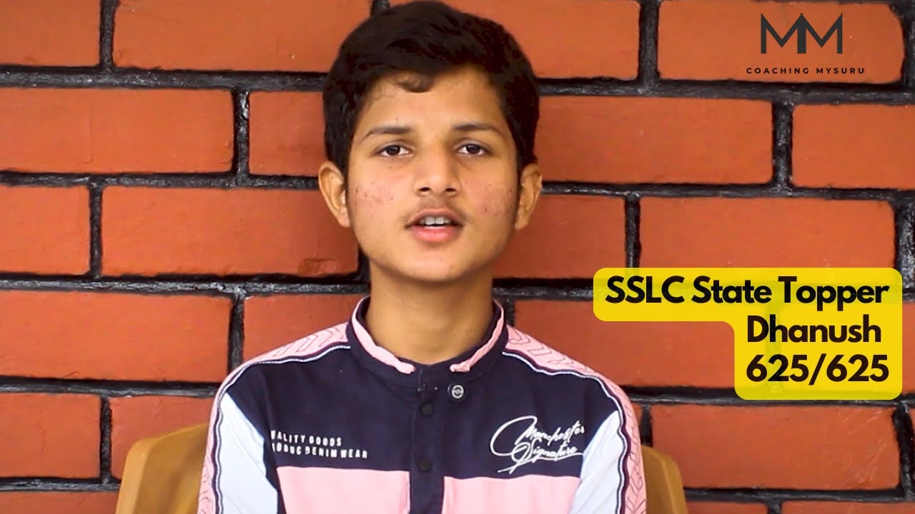 State Topper Dhanush - Top SSLC State Board Toppers 2025 | MM Coaching ...