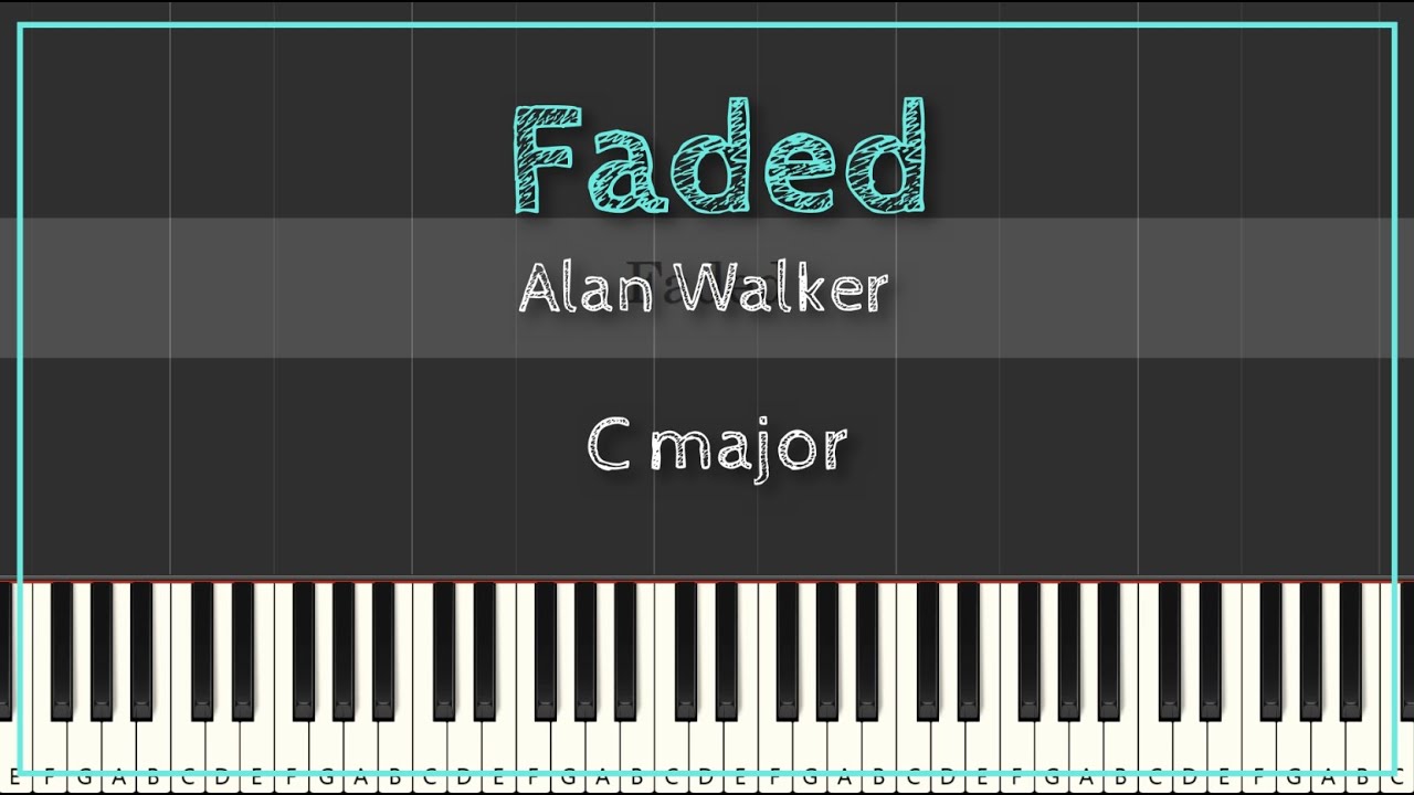 Alan Walker | Faded | Easy Piano Tutorial | always C major - YouTube