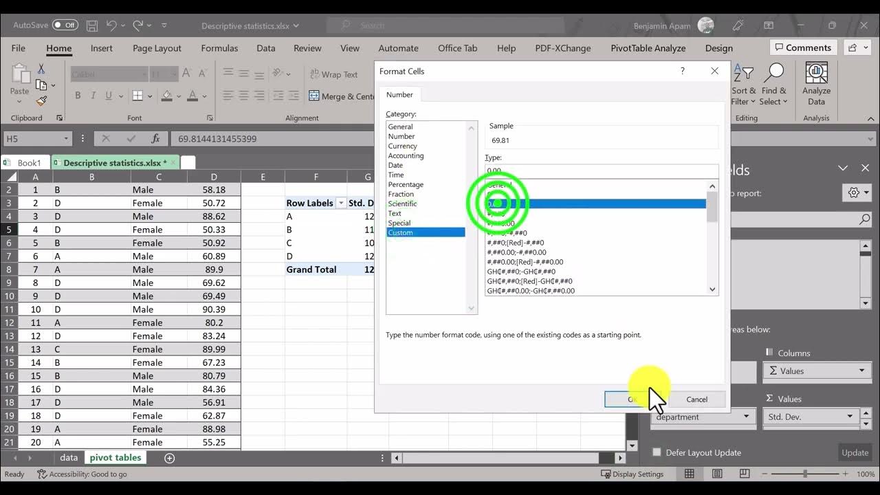 03 - Descriptive statistics using pivot tables - YouTube