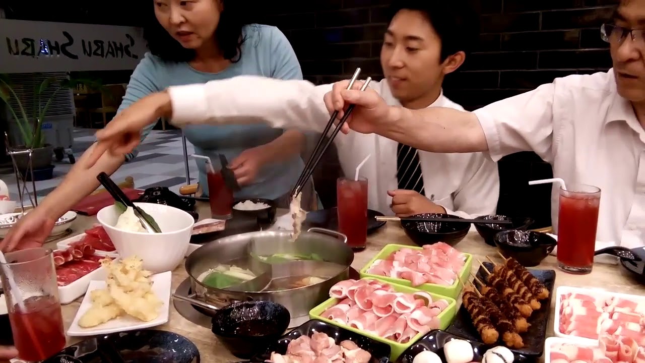 Eating Japanese Foods at Shabu Shabu Ichiban SM Seaside City Cebu - YouTube