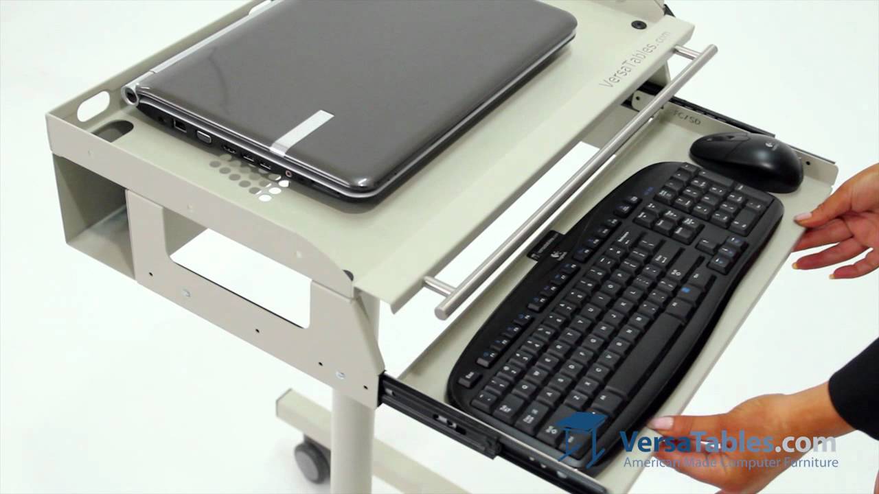 Versa Tables Laptop Fusion Cart - YouTube