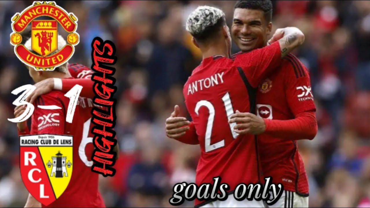 Manchester united 3-1Rc lens: Highlights - YouTube