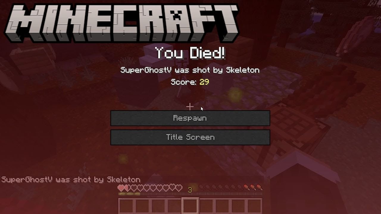 Getting Killed By The Skeleton In Minecraft! - YouTube