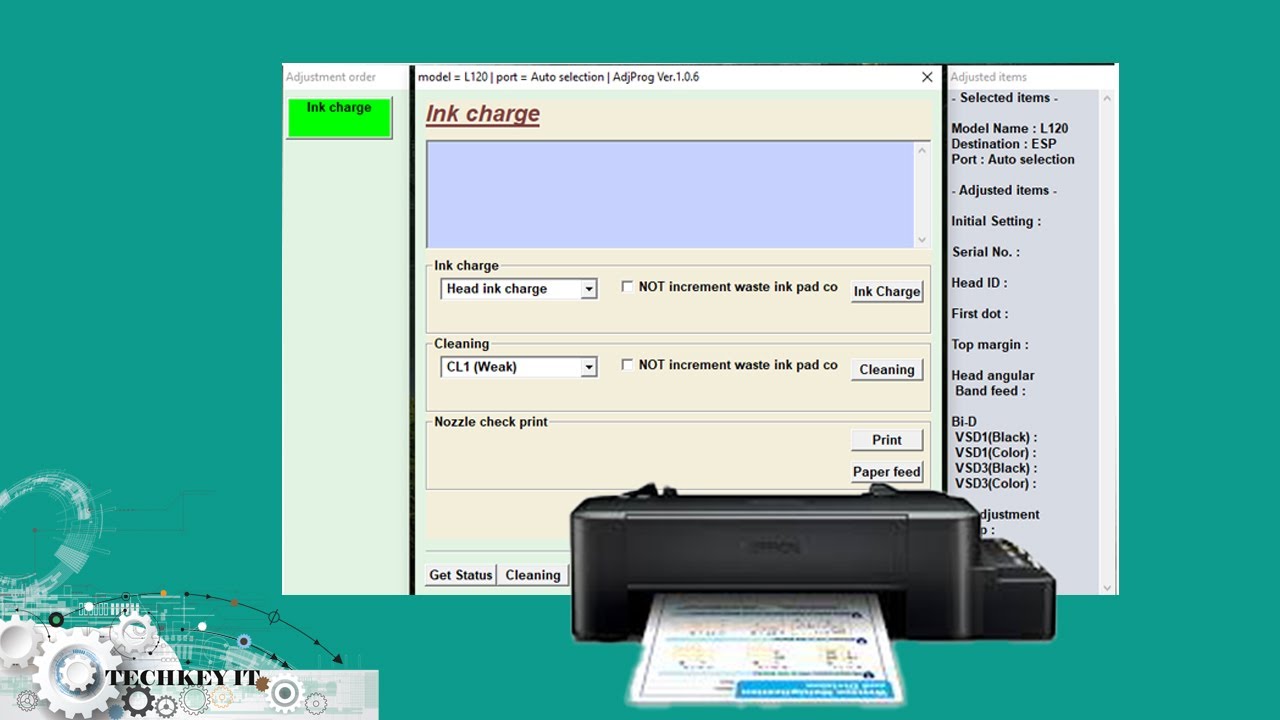 Fixing Ink Issues: How to Do an Ink Charge on Epson L120 - YouTube