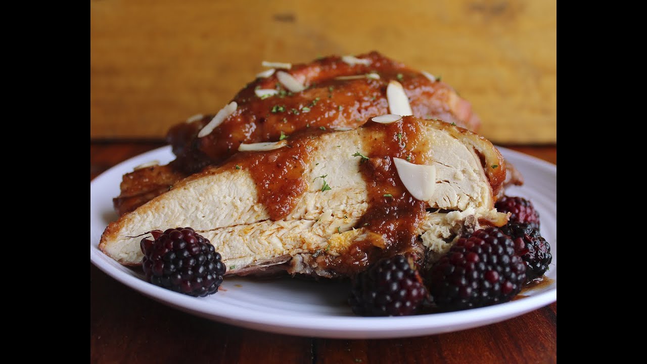 Pollo en salsa de mora - YouTube