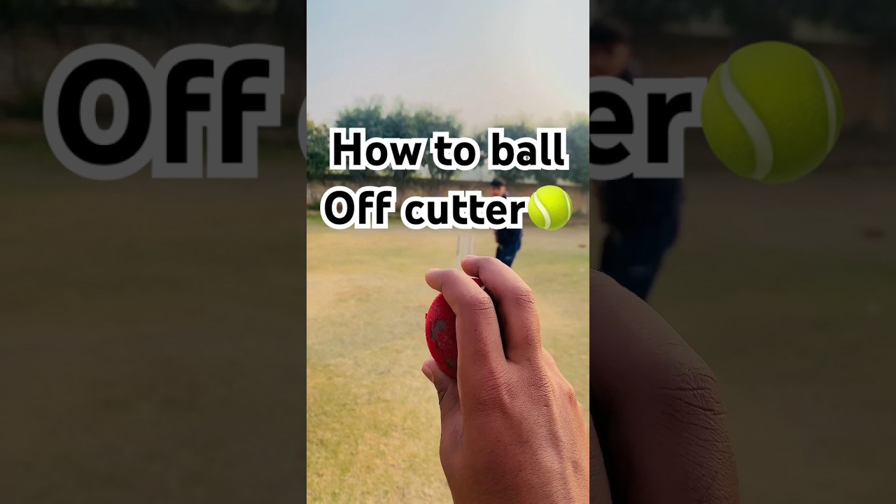 How to ball off cutter🎾 like bumrah #offcutter #bumrahbowling # ...