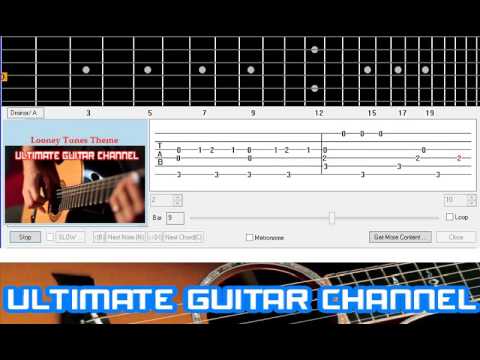 [Guitar Solo Tab] Looney Tunes Theme (Classic cartoon) - YouTube