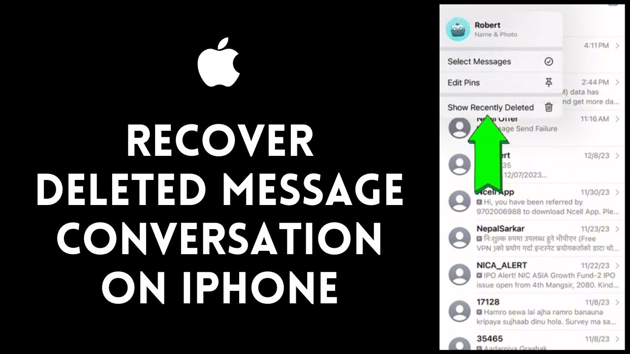 How to Recover Deleted Messages on iPhone (2024) | iPhone SMS Recovery ...