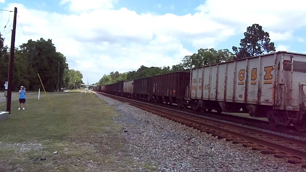 CSXT K782 MEETS CSXT K475 WITH UP POWER AT FOLKSTON - YouTube