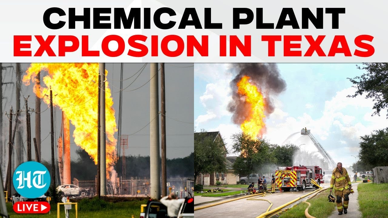 Texas Pipeline Explosion LIVE | Massive Fire in La Porte Forces ...