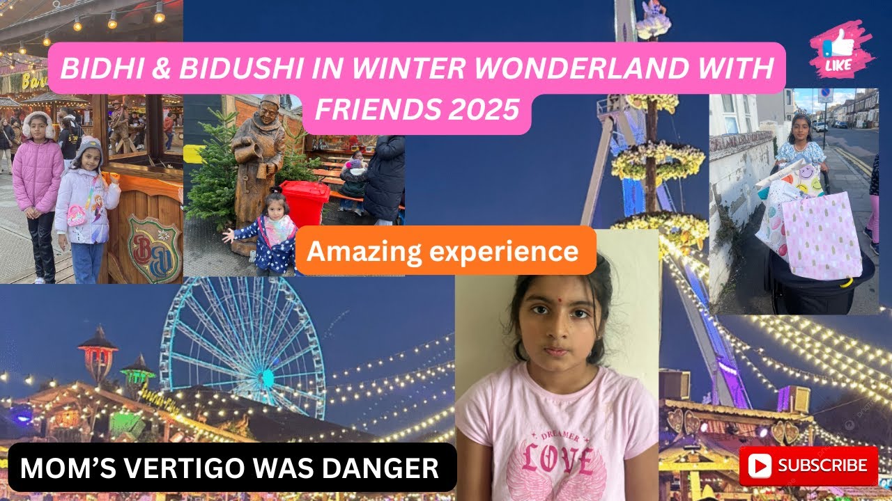 Bidhi & Bidushi’s Magical Day at Winter Wonderland ️🎡 | Sisters Fun ...