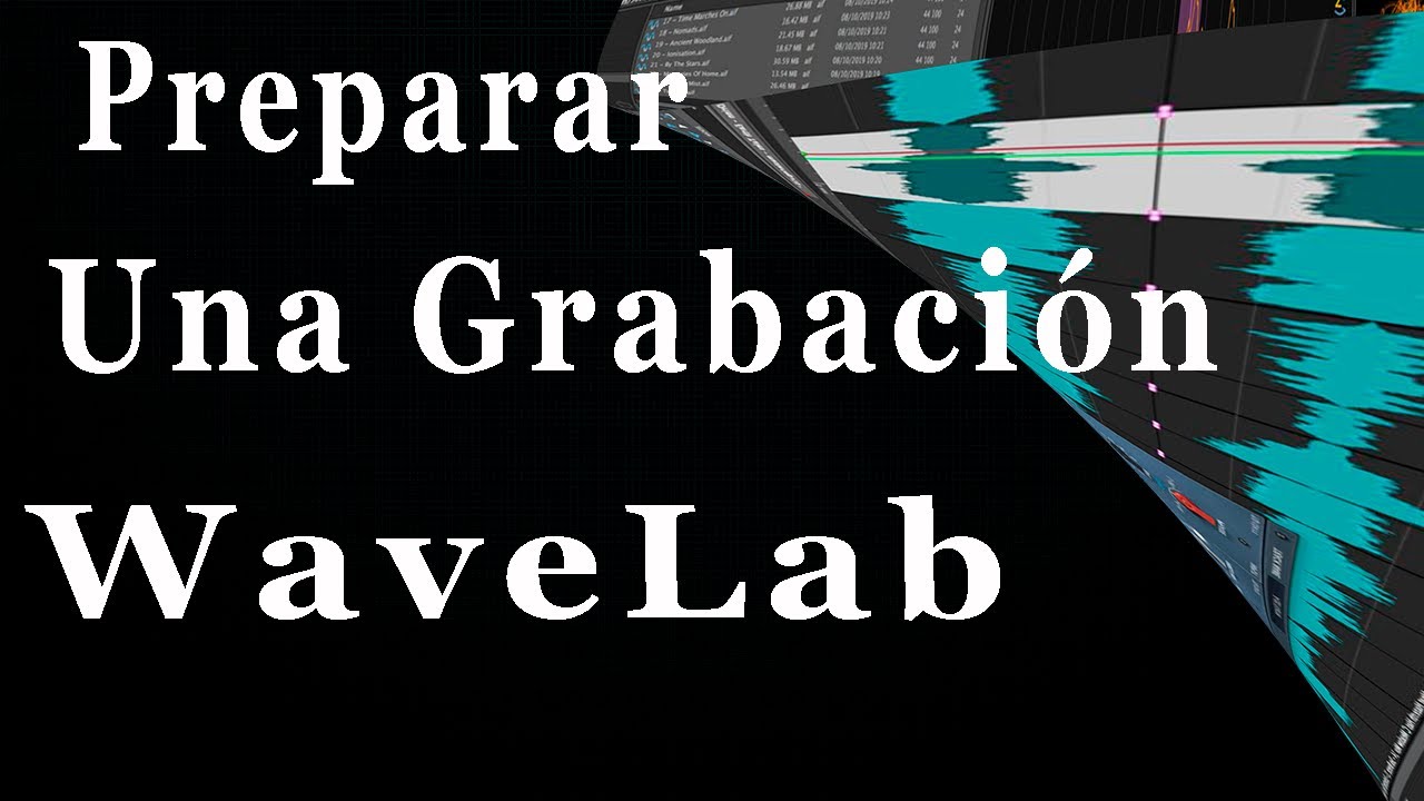 Grabar audio en WaveLab 11 - Preparar una grabación de audio - YouTube