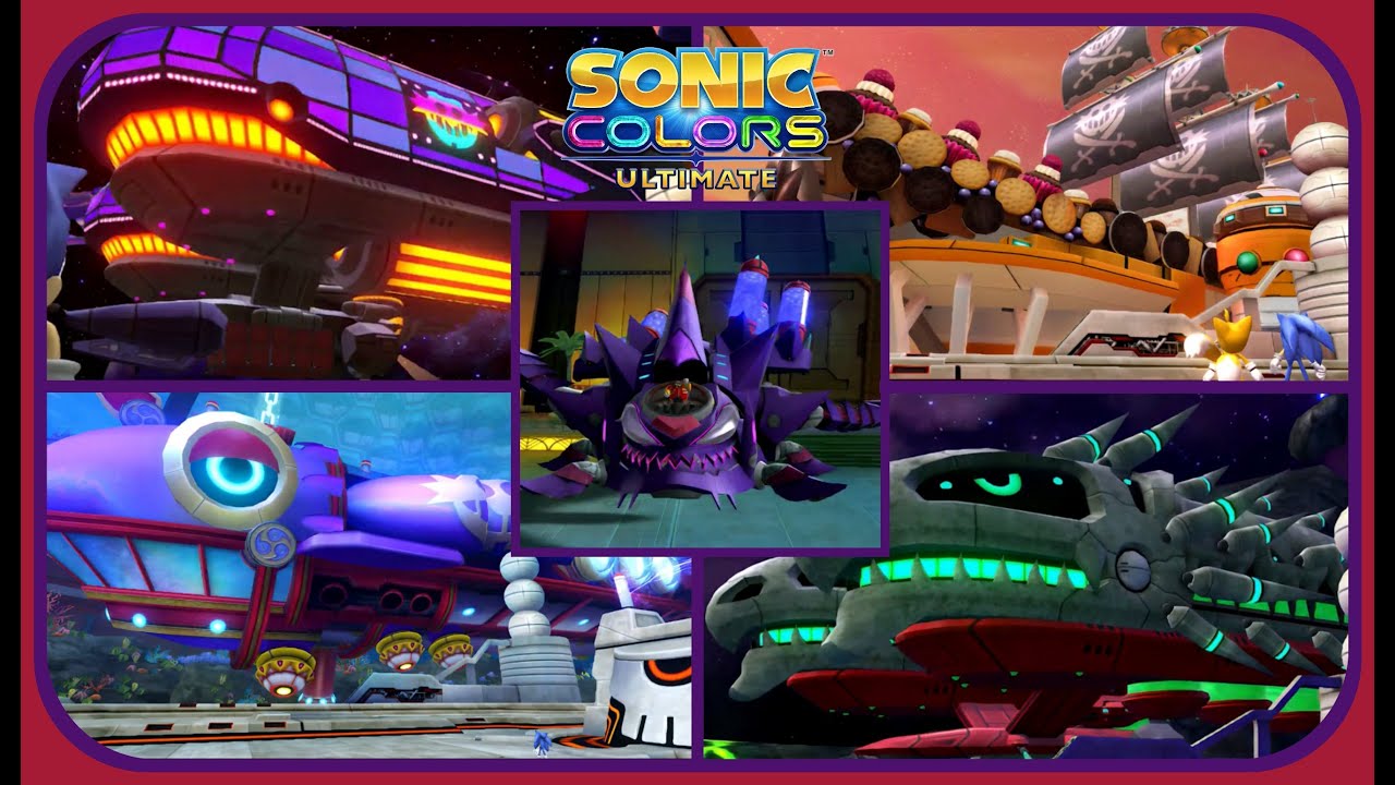 Sonic Colours Ultimate - All Boss Encounters: No Damage - YouTube