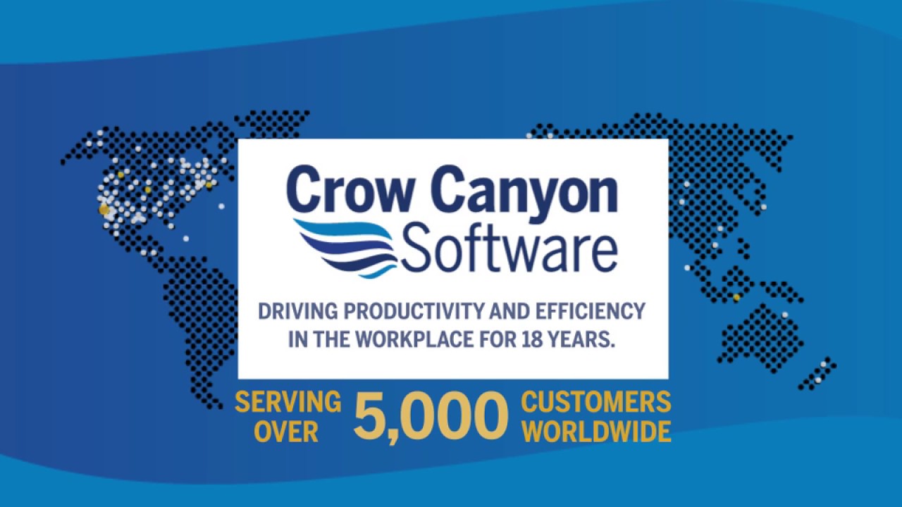 Crow Canyon Software can Drive Productivity through SharePoint and Office 365 - YouTube