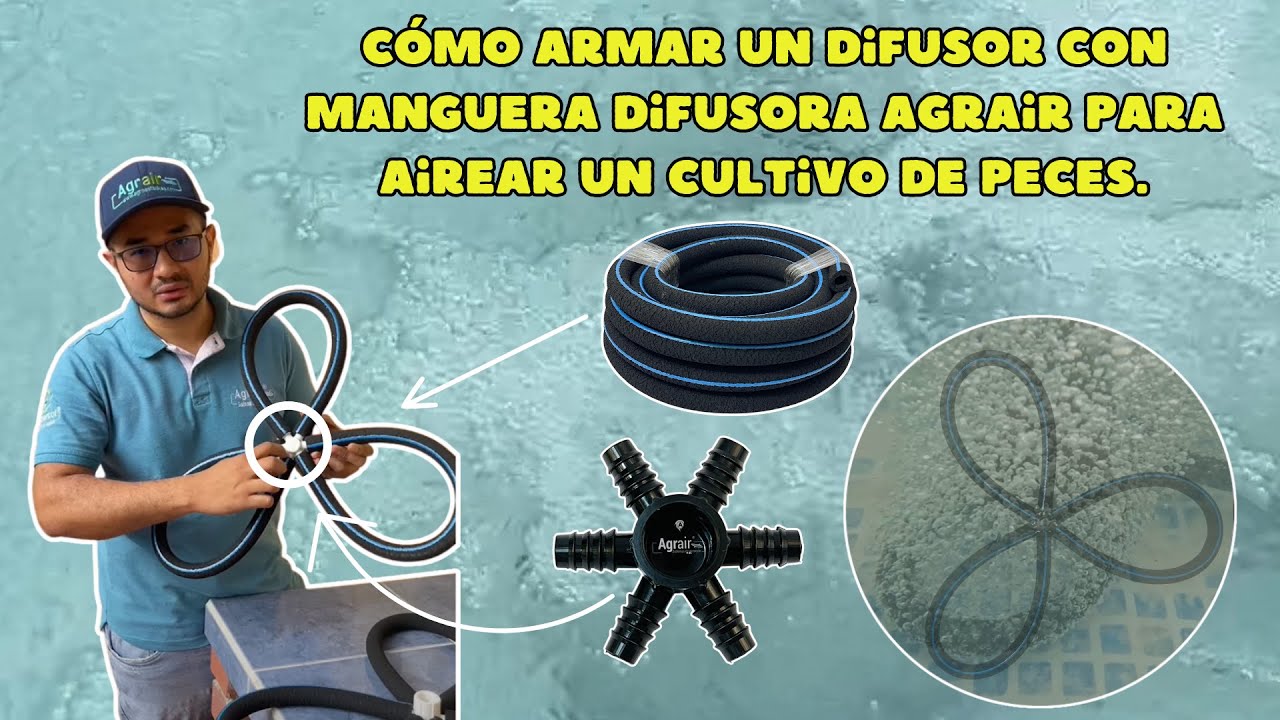 Cómo armar un difusor con Manguera Difusora Agrair para airear un ...