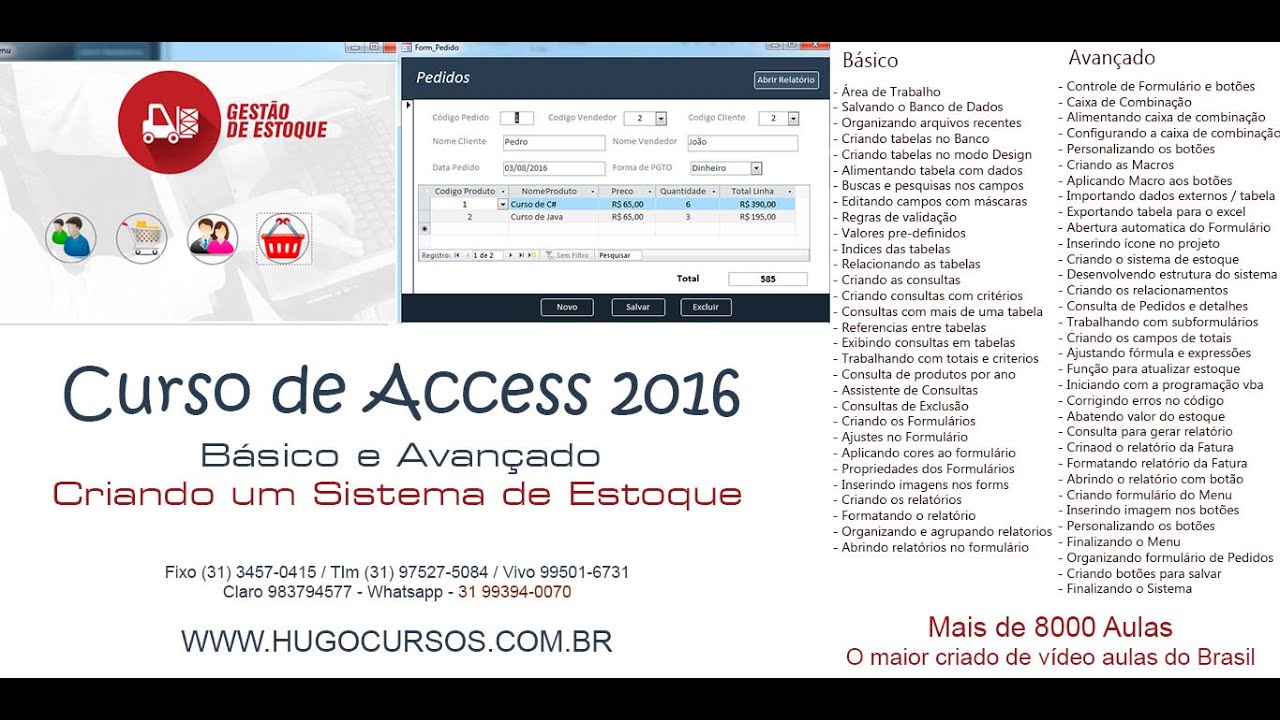 Curso de Access 2016 - Aula 01 - Básico e Avançado - YouTube