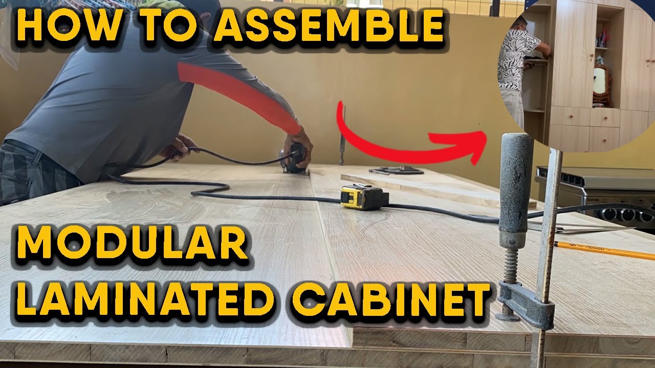 HOW TO ASSEMBLE MODULAR LAMINATED CABINET - YouTube