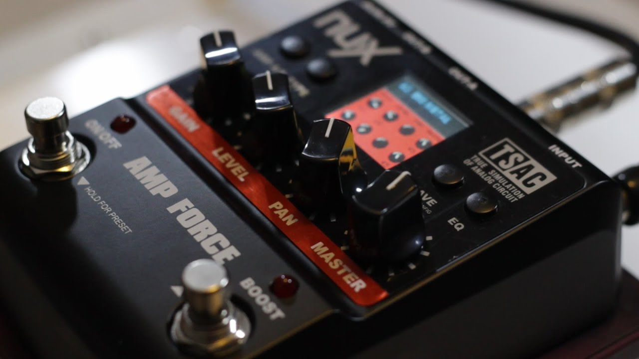 NUX Amp Force Amp/Cabinet Simulator product demonstration - YouTube