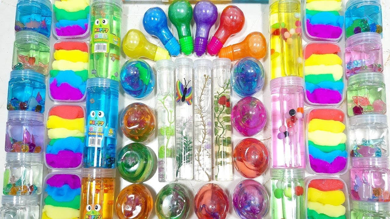 MIXING ALL MY STORE BOUGHT SLIME ! SLIME SMOOTHIE ! MOST SATISFYING ...