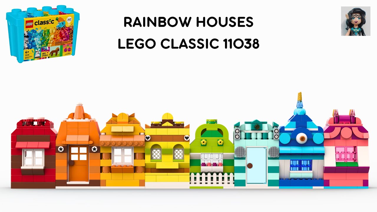 RAINBOW HOUSES Lego classic 11038 ideas How to build - YouTube
