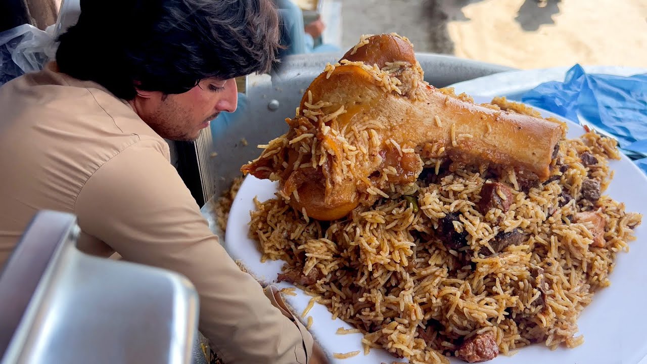 Chaman Special Beef Pulao |Chaman Beef Pulao at Pakistani street Food ...