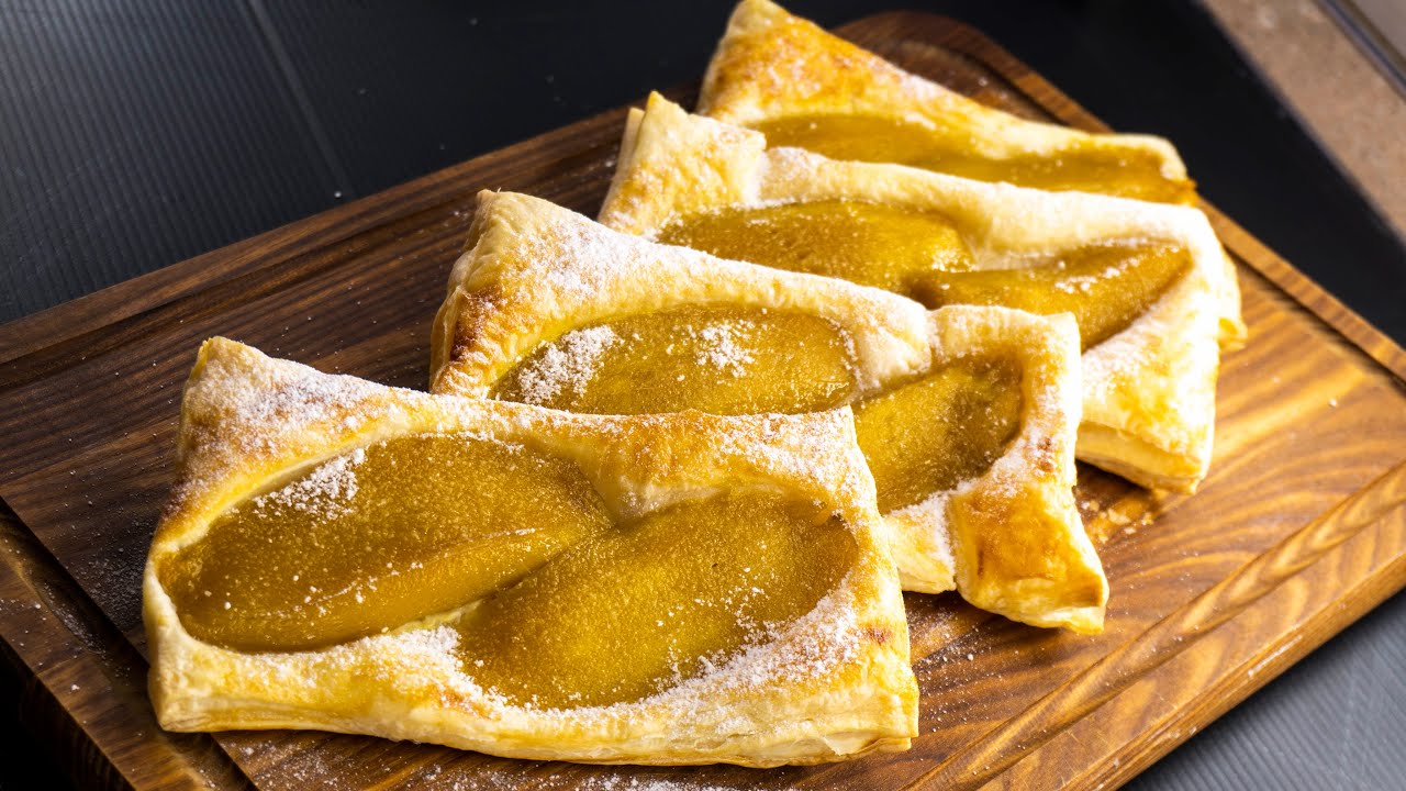 Easy Mango Puff Pastry Recipe - YouTube