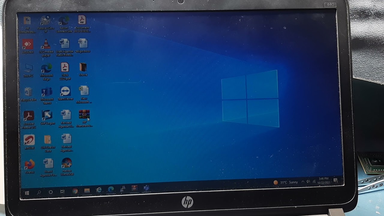 #hp laptop the following product information programmed the system ...