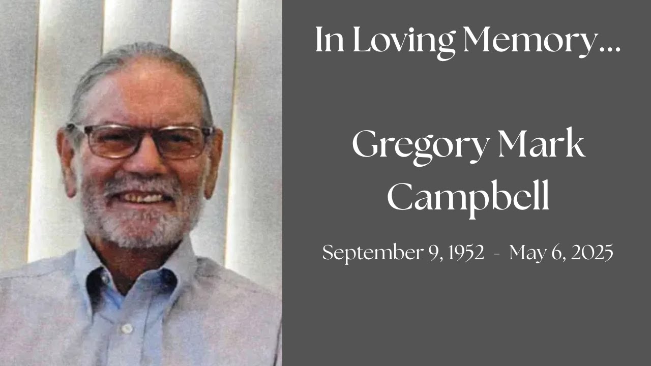 Memorial Mass for Gregory Mark Campbell - YouTube