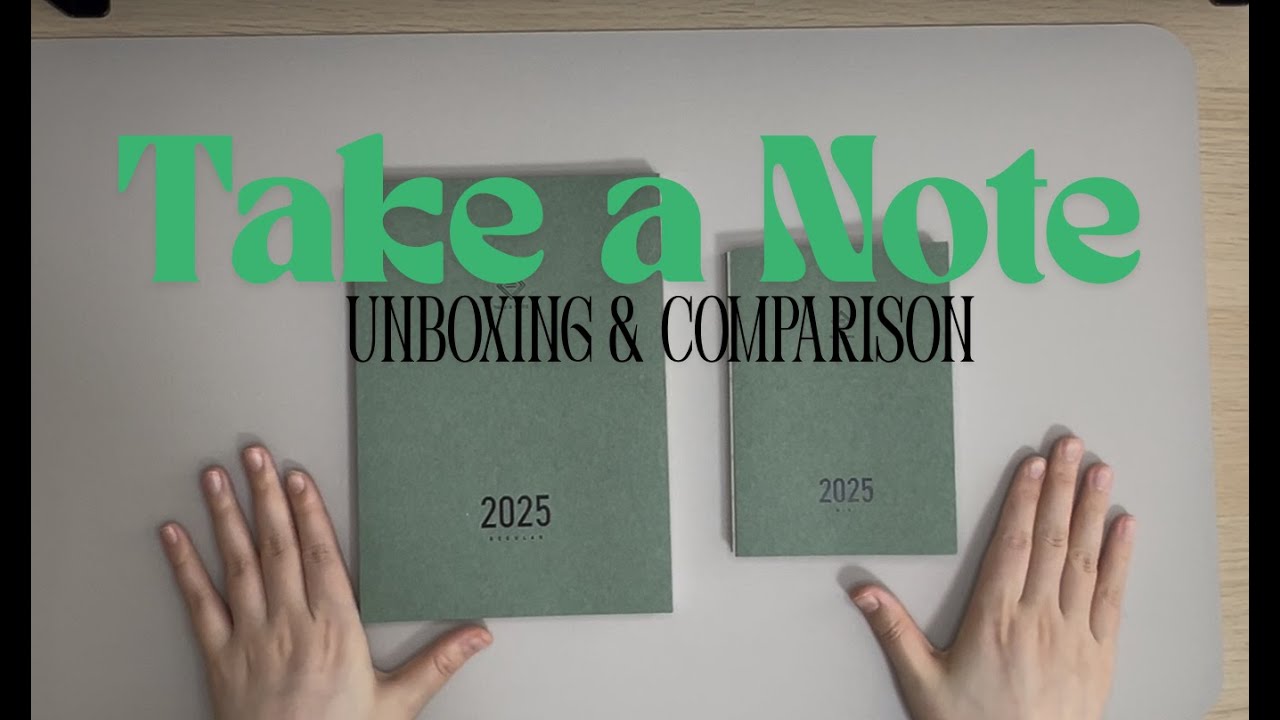 (007) Take a Note PlannerのA5とA6サイズを比較 - YouTube