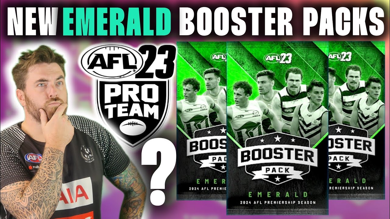 NEW EMERALD BOOSTER PACKS | ARE THE GOOD? | AFL 23 PRO TEAM NEW PACKS # ...