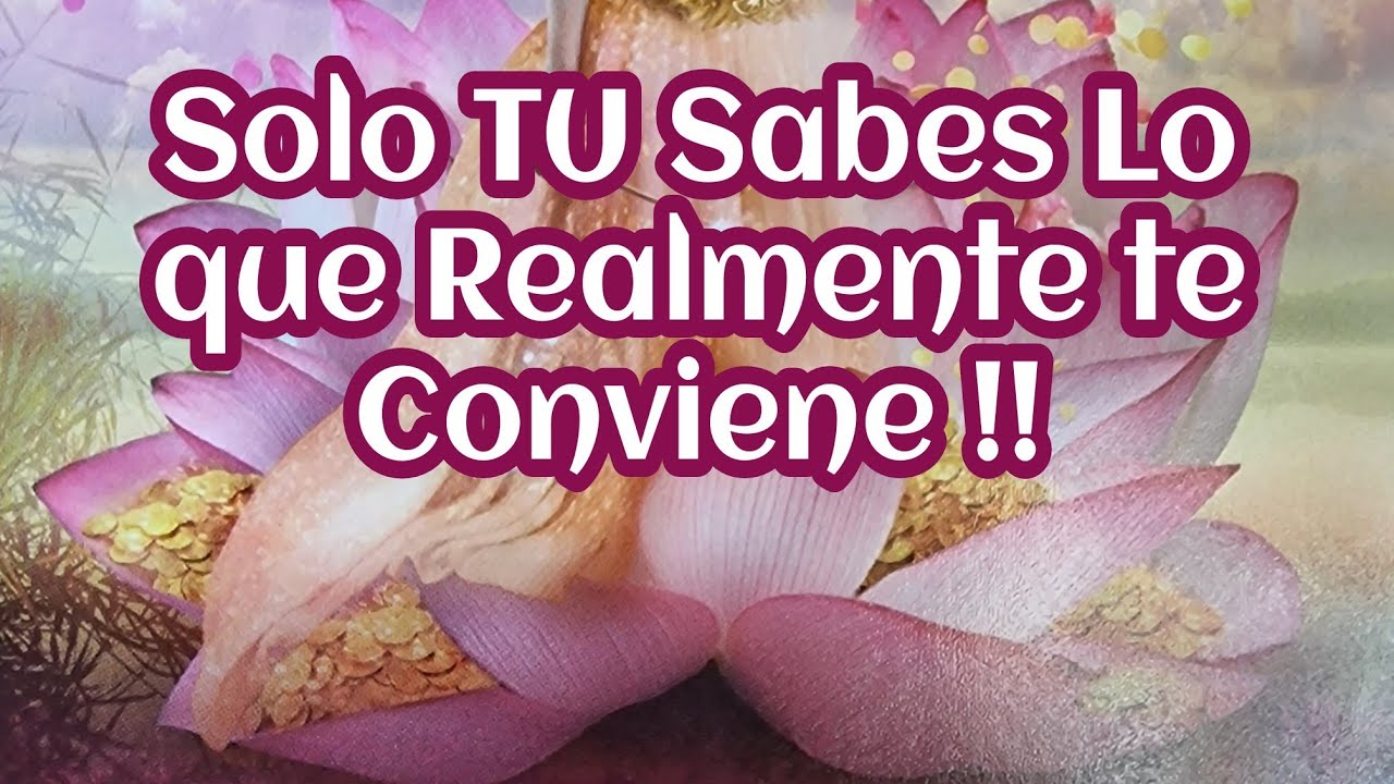 🎀 Solo Tú Sabes Lo que Realmente te Conviene !! 🌟🙏 - YouTube