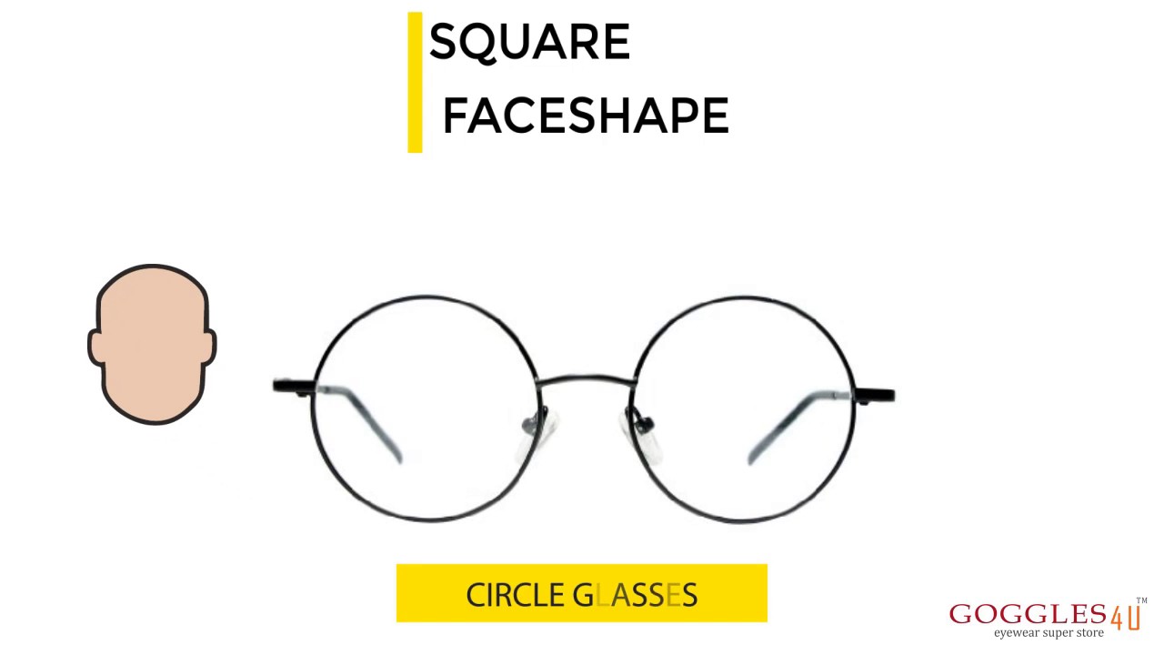 Frame style for square face shape - YouTube