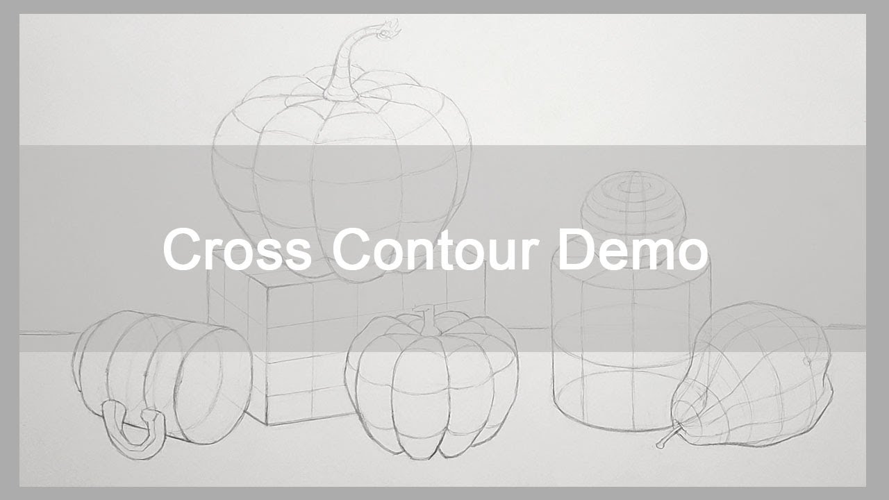 Cross Contour Drawing Demo - YouTube