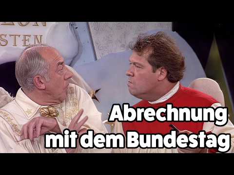 Herbert Wehner beim letzten Frisör vor dem Jüngsten Gericht - mit Dieter Hallervorden