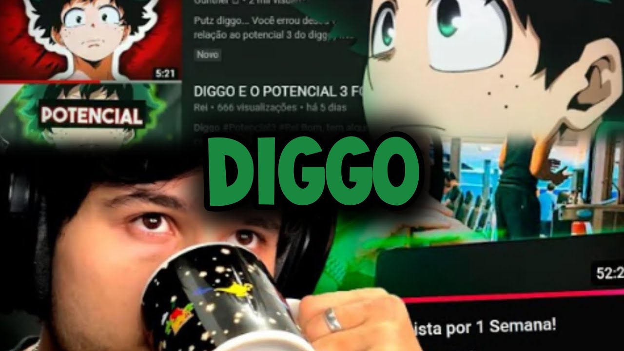 Diggo e sua mudança de conteúdo. - YouTube