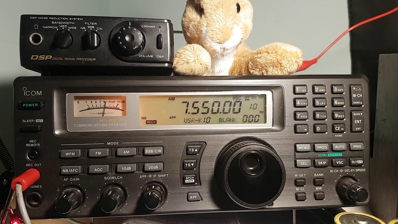 All India Radio 7550 Khz Shortwave on Icom IC R-8500 - YouTube