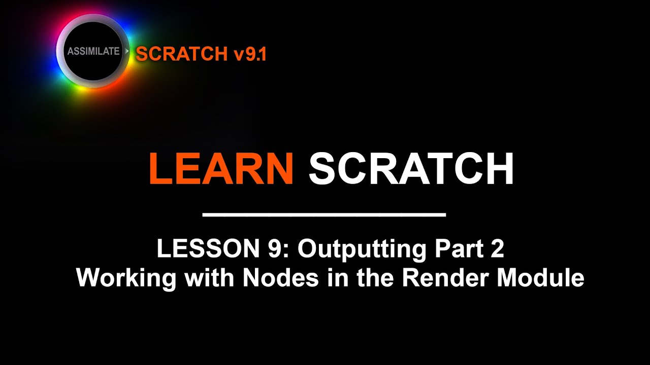 Learn Scratch Lesson 9 Outputting Part 2 Nodes Youtube