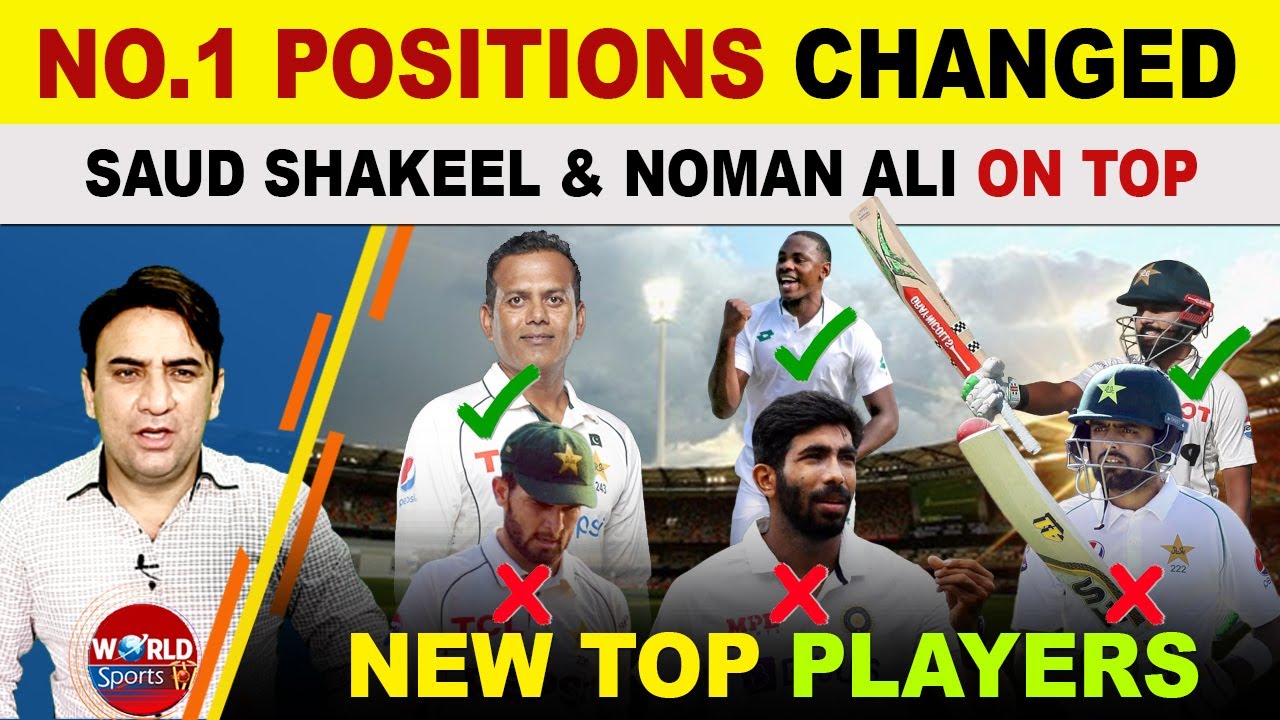 No.1 positions changes in ICC Test ranking | Latest ranking update ...