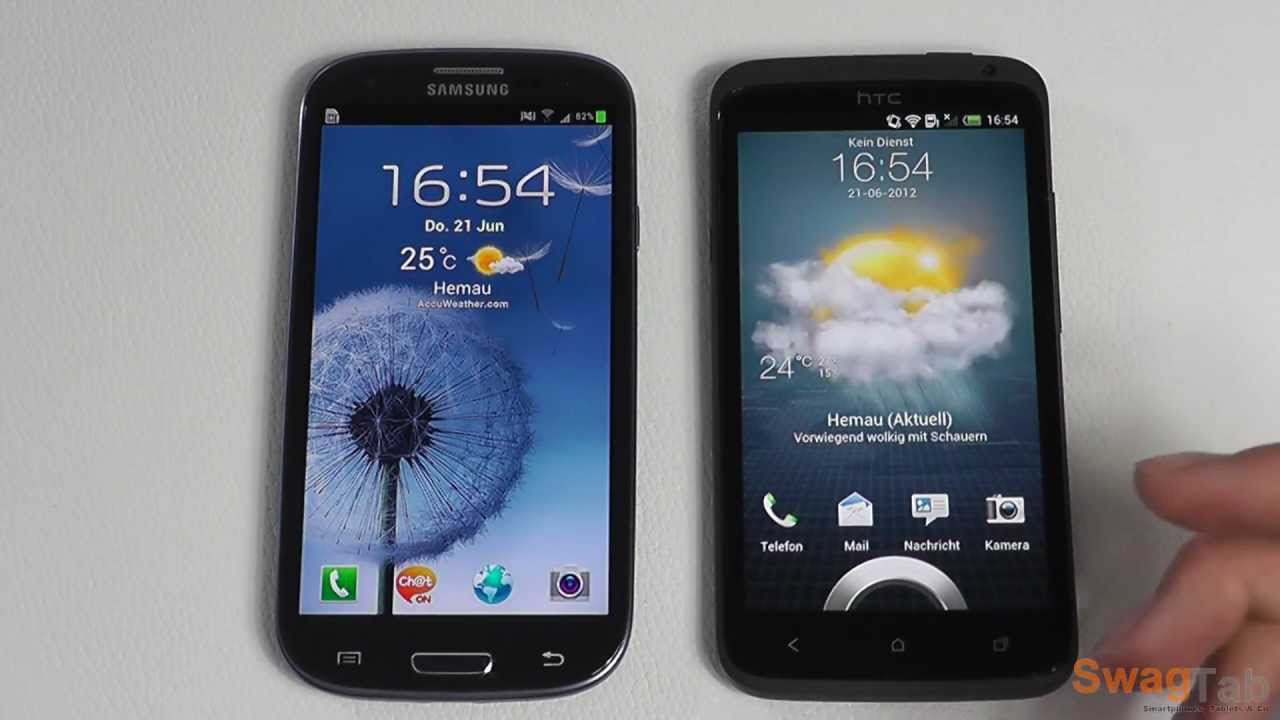 Samsung Galaxy S3 vs. HTC One X | SwagTab - YouTube