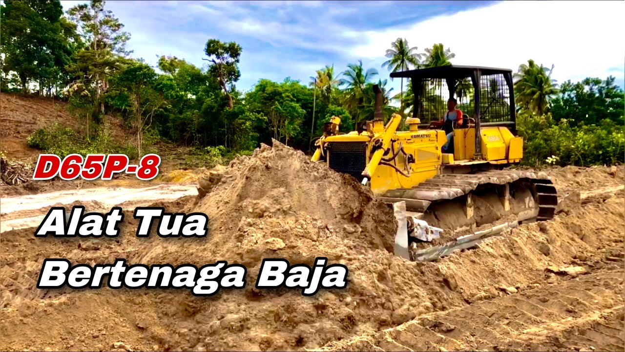 Bulldozer tua bertenaga Baja||Bulldozer komatsu D65P-8… - YouTube