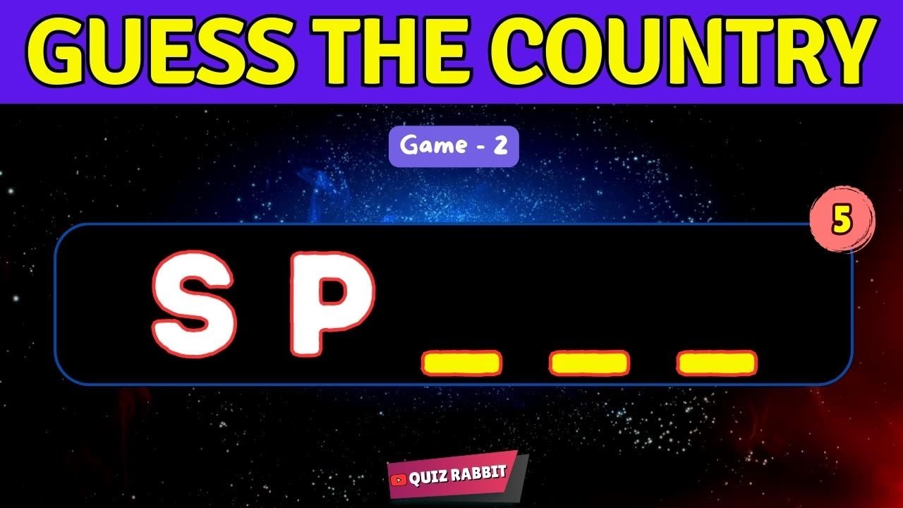 Guess the Countries by First 2 Letters | Country Quiz | Part 2 - YouTube