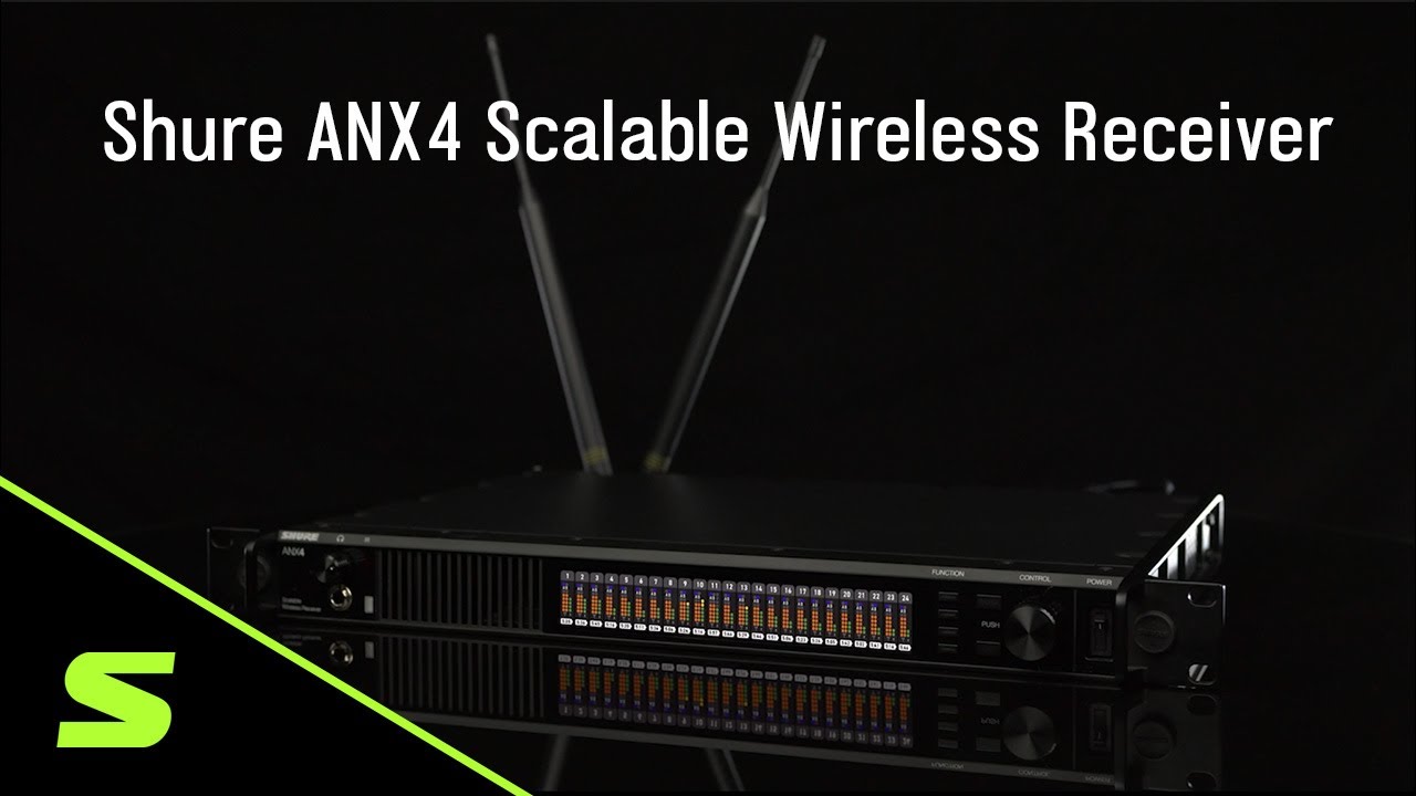 Shure ANX4 Scalable Wireless Receiver - YouTube