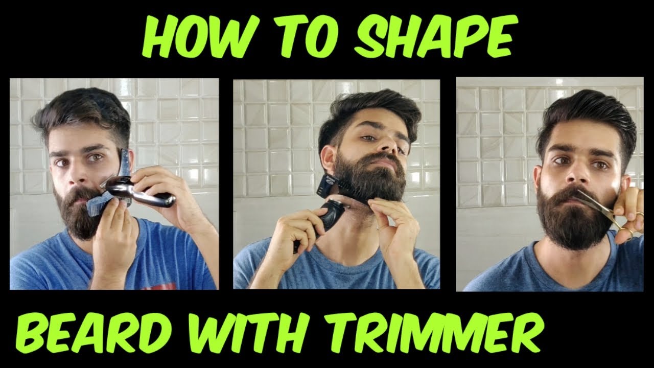 How to Shape your Beard with Trimmer | Beard Shaping Tool | Beard ...