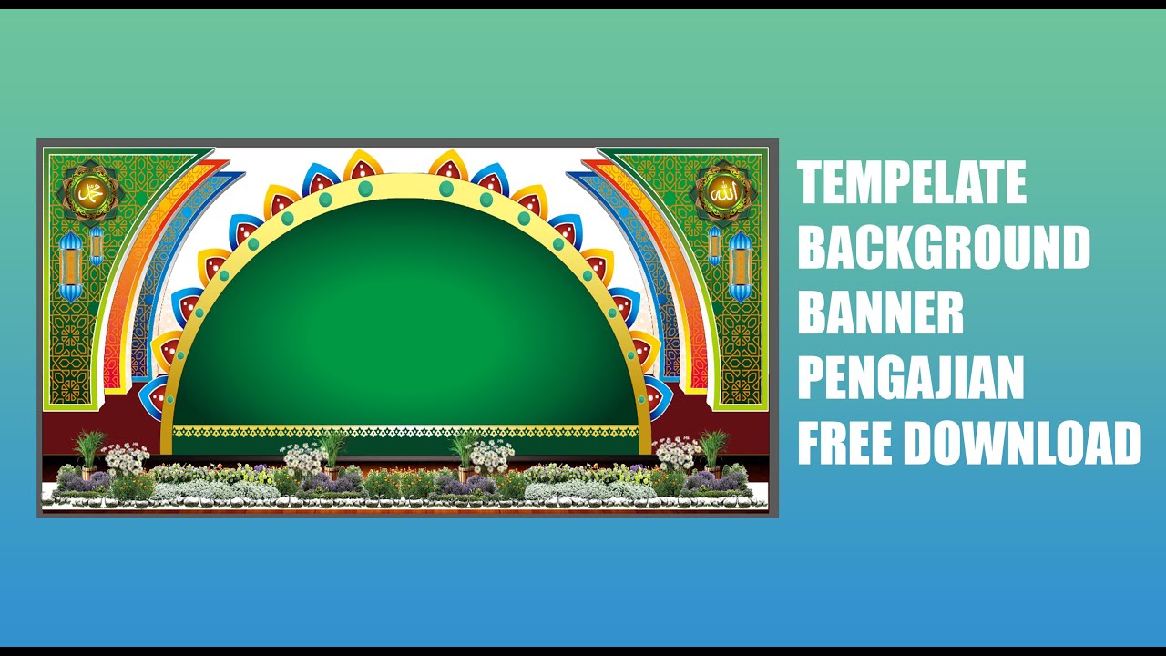 BACKGROUND PENGAJIAN PANGGUNG FREE DOWNLOAD CDR - YouTube